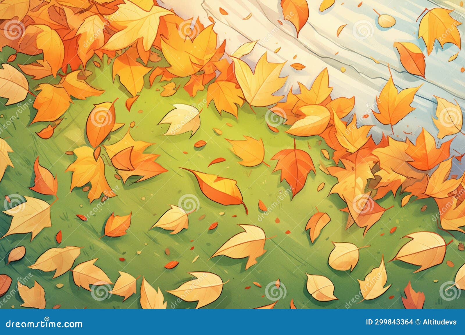 Chilly Leaves Strewn on Grass Stock Photo - Image of autumn, leaves ...