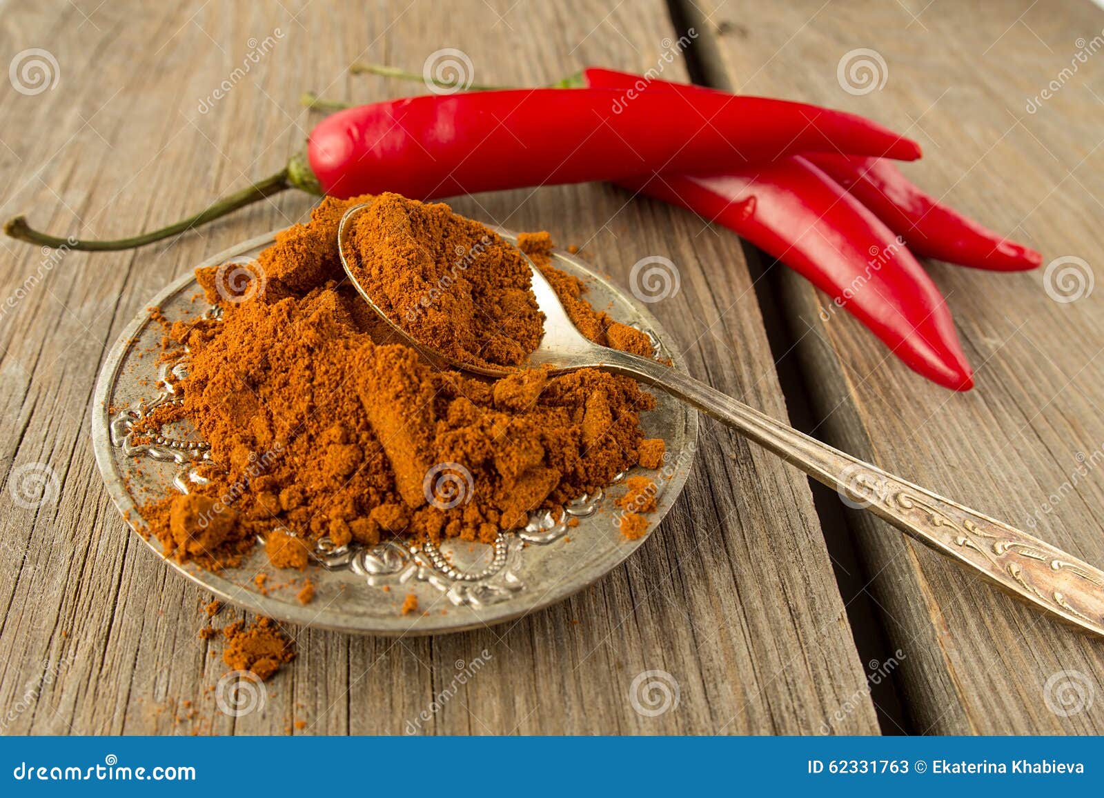 Chilly Powder Metal Spoon Chili Pepper Stock Photos - Free & Royalty ...
