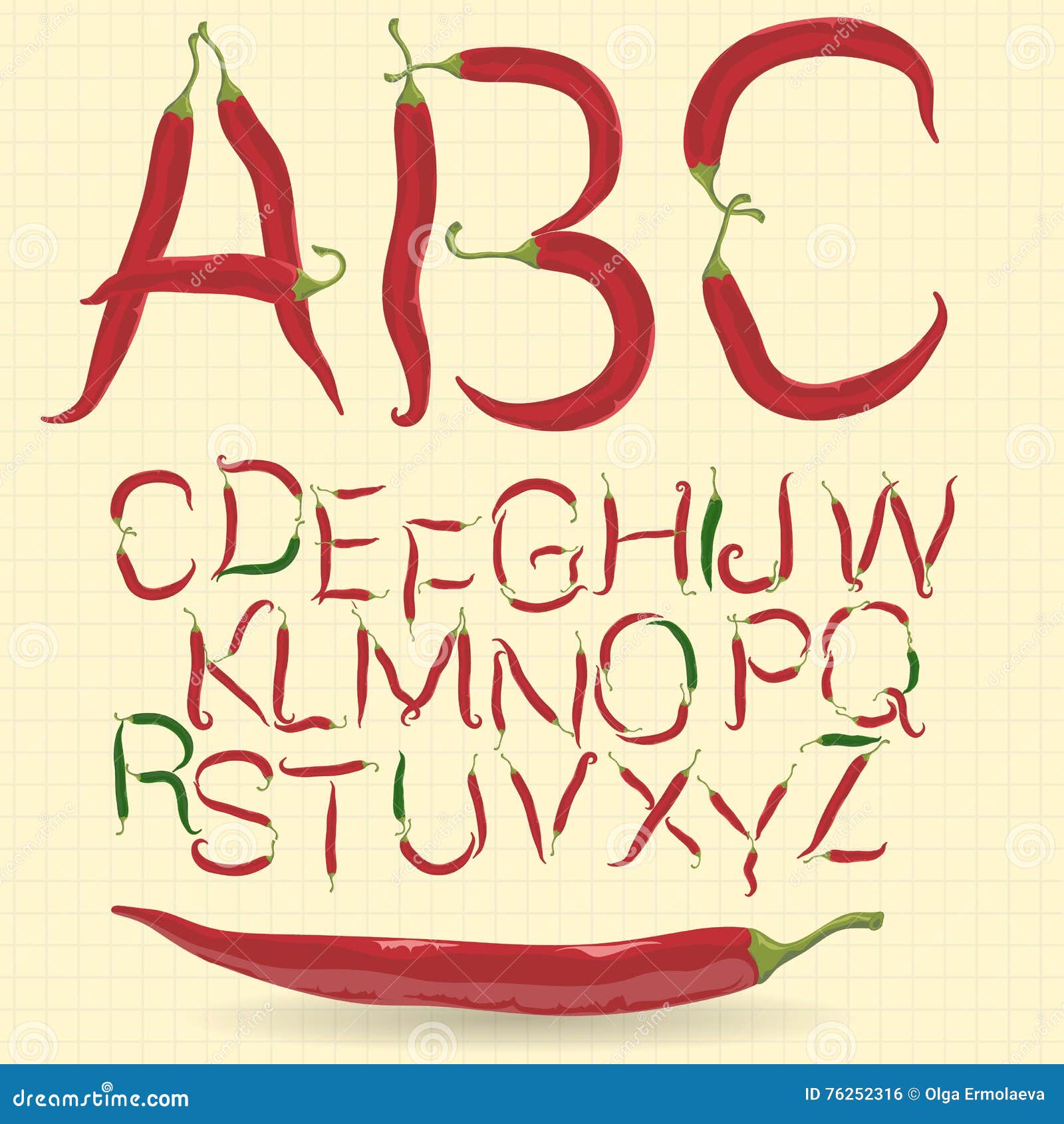 Chilly typeface. Vector. stock vector. Illustration of nature - 76252316