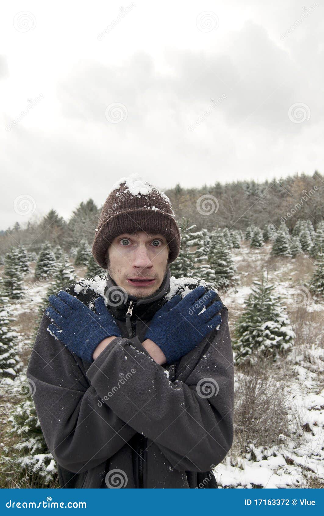 Chilly Winter Snow stock photo. Image of brisk, beanie - 17163372