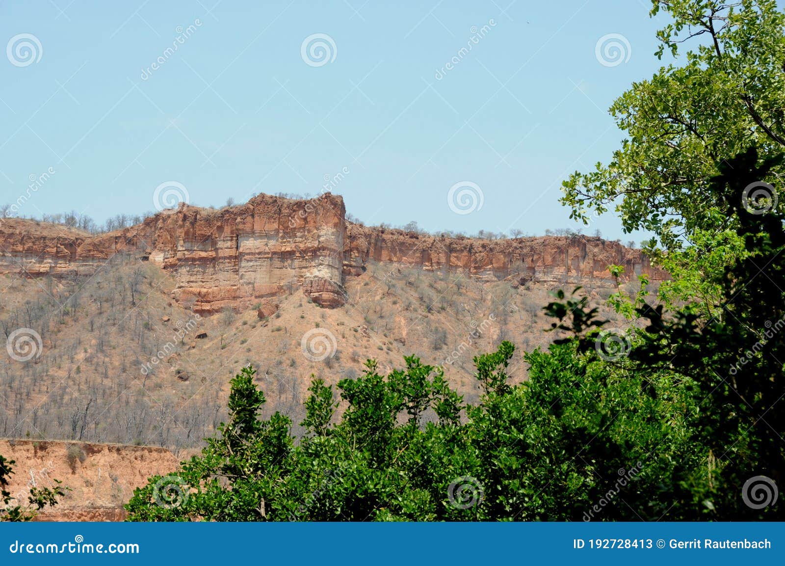 The Chilojo Cliffs in Gonarezhou Stock Image - Image of park, national ...