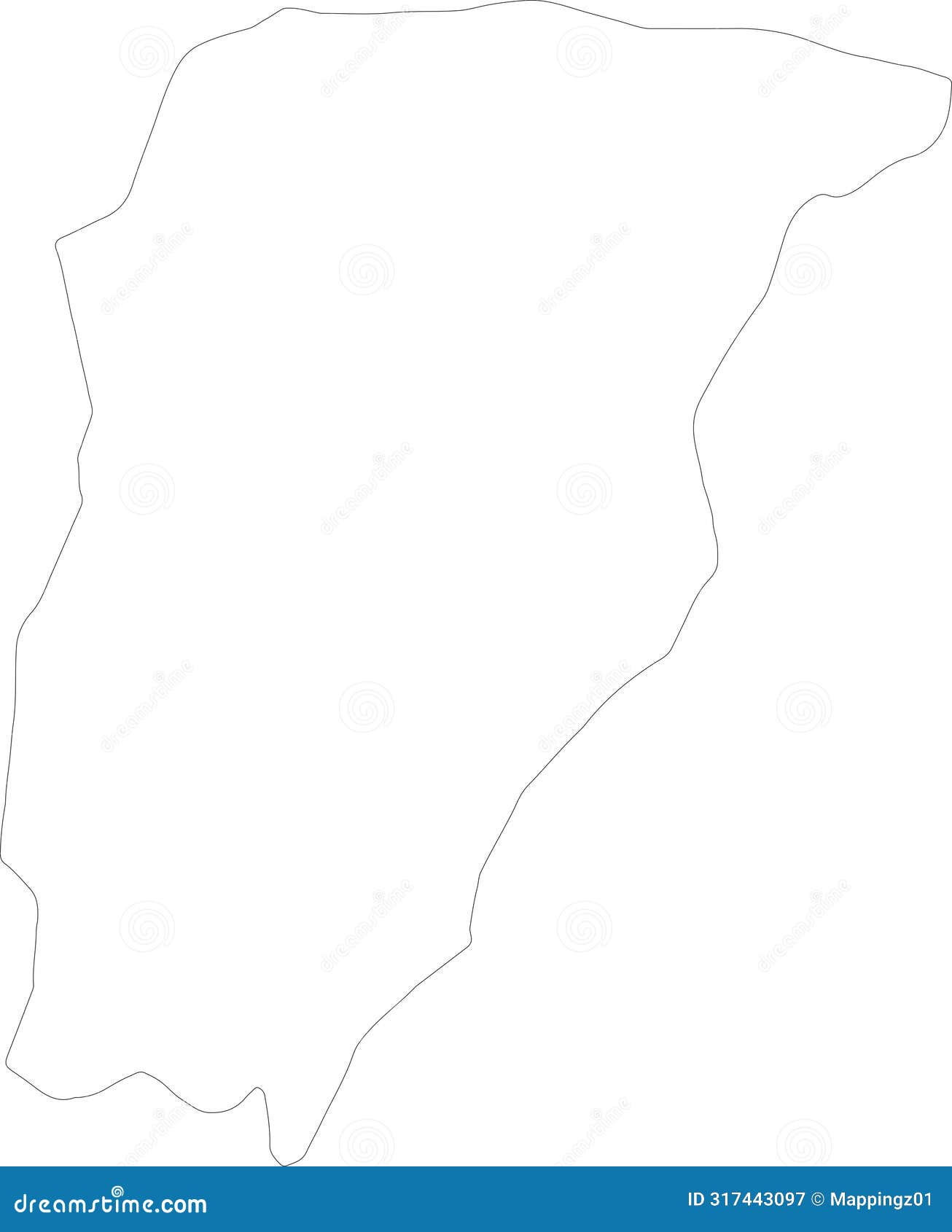 Chimaltenango Guatemala Outline Map Stock Vector - Illustration of ...