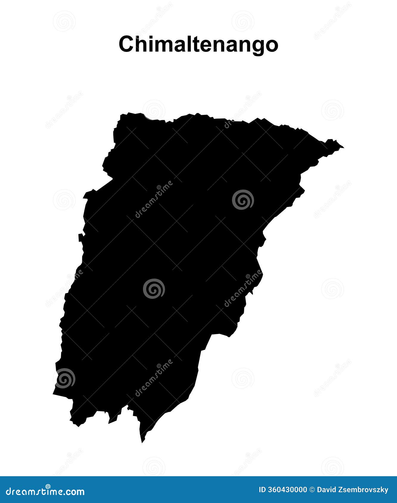 Chimaltenango outline map stock illustration. Illustration of ...