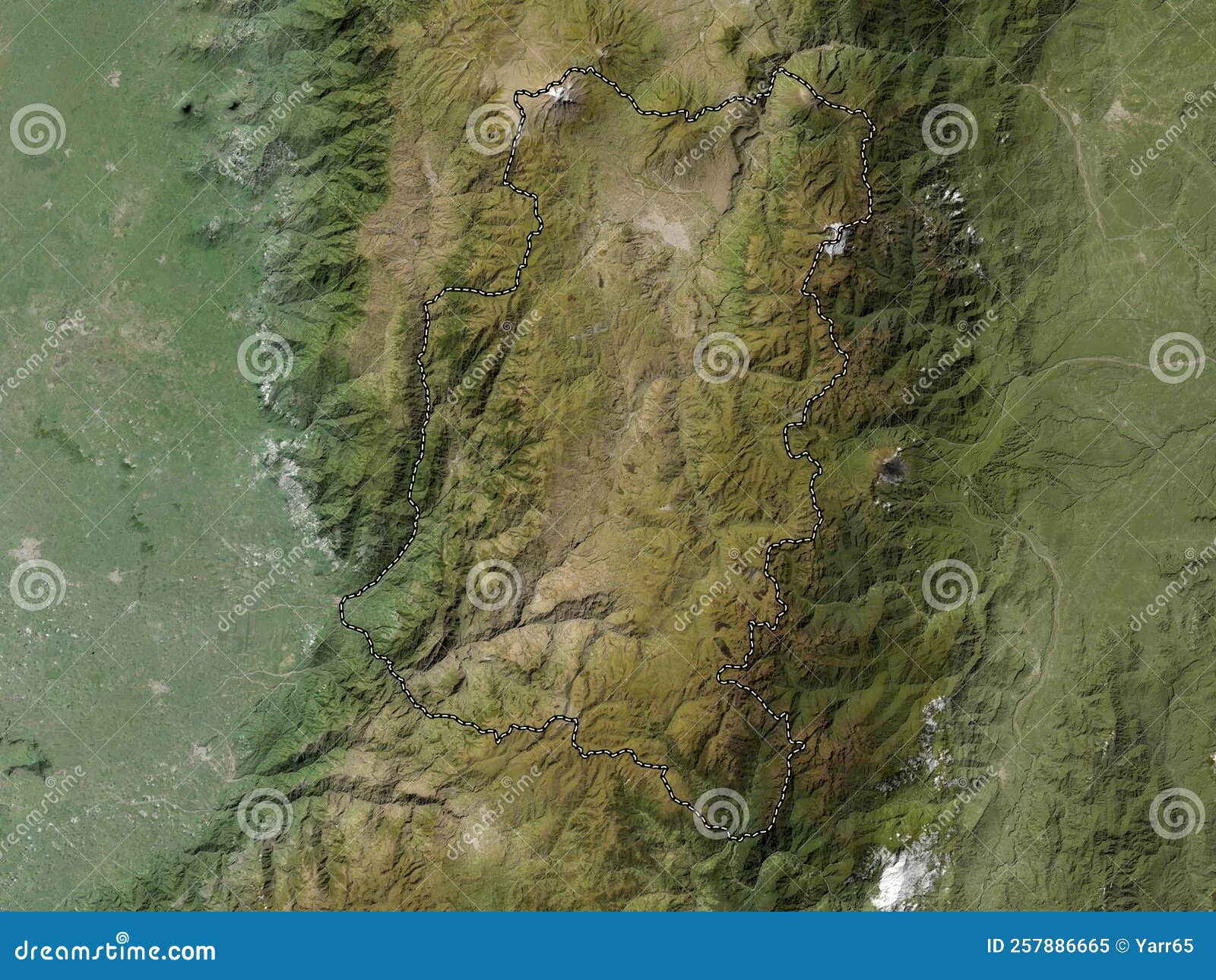 Chimborazo, Ecuador. Low-res Satellite. No Legend Stock Image - Image ...