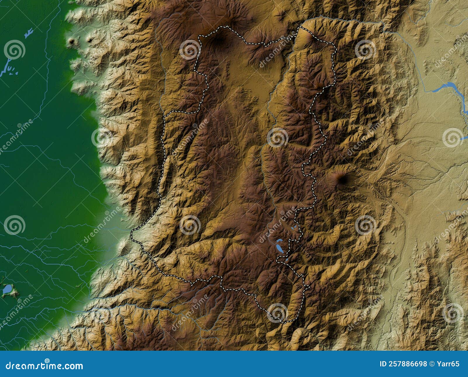 Chimborazo, Ecuador. Physical. No Legend Stock Photo - Image of region ...