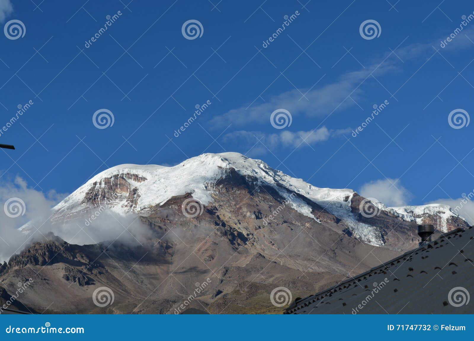 Chimborazo Volcano on Ecuador Stock Photo - Image of mineral, volcano ...