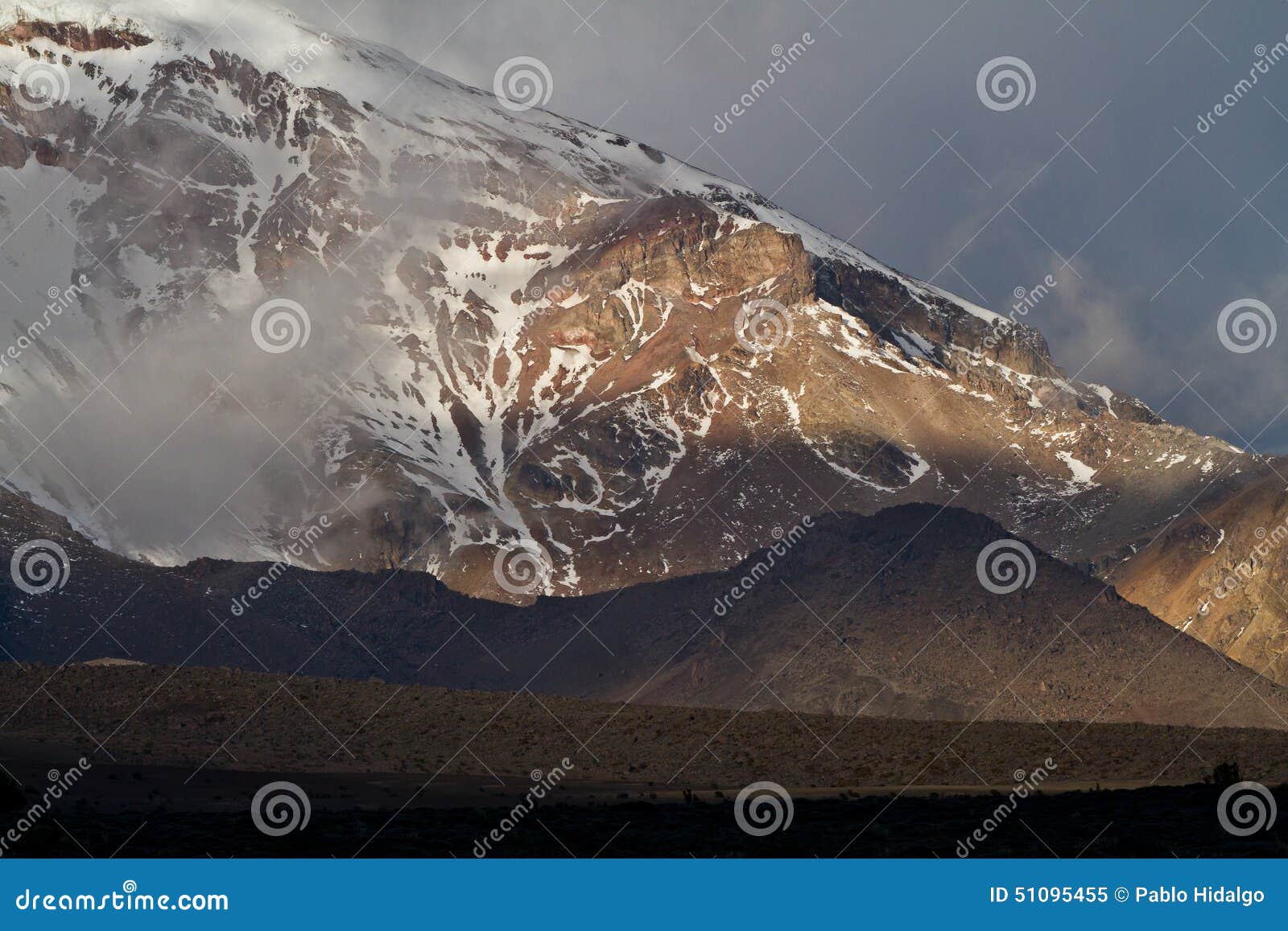 Chimborazo-Vulkan in Anden-Ecuador Stockbild - Bild von unaktiviert ...