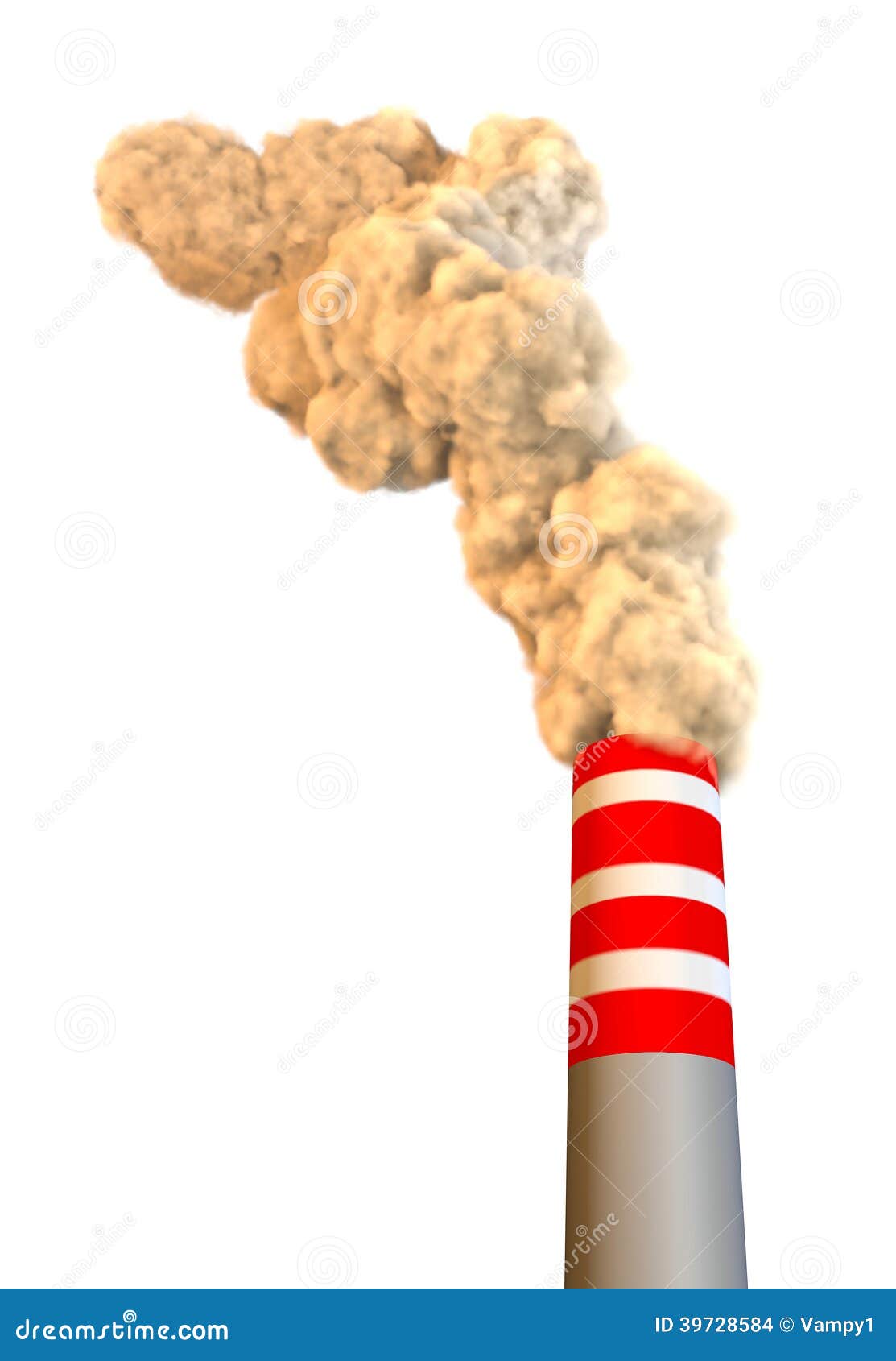 Chimenea Con El Humo, Contaminación Stock de ilustración - Ilustración ...