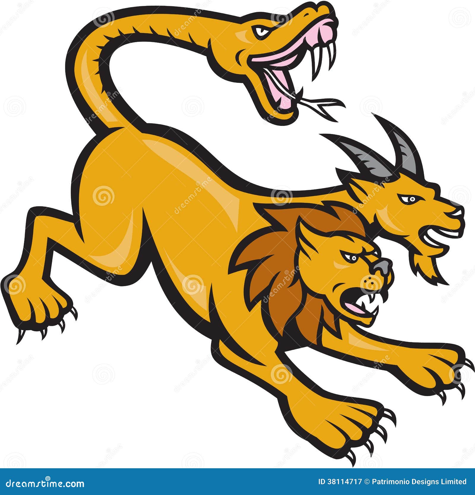 Chimera Cartoon Illustration Color Stock Photography | CartoonDealer ...
