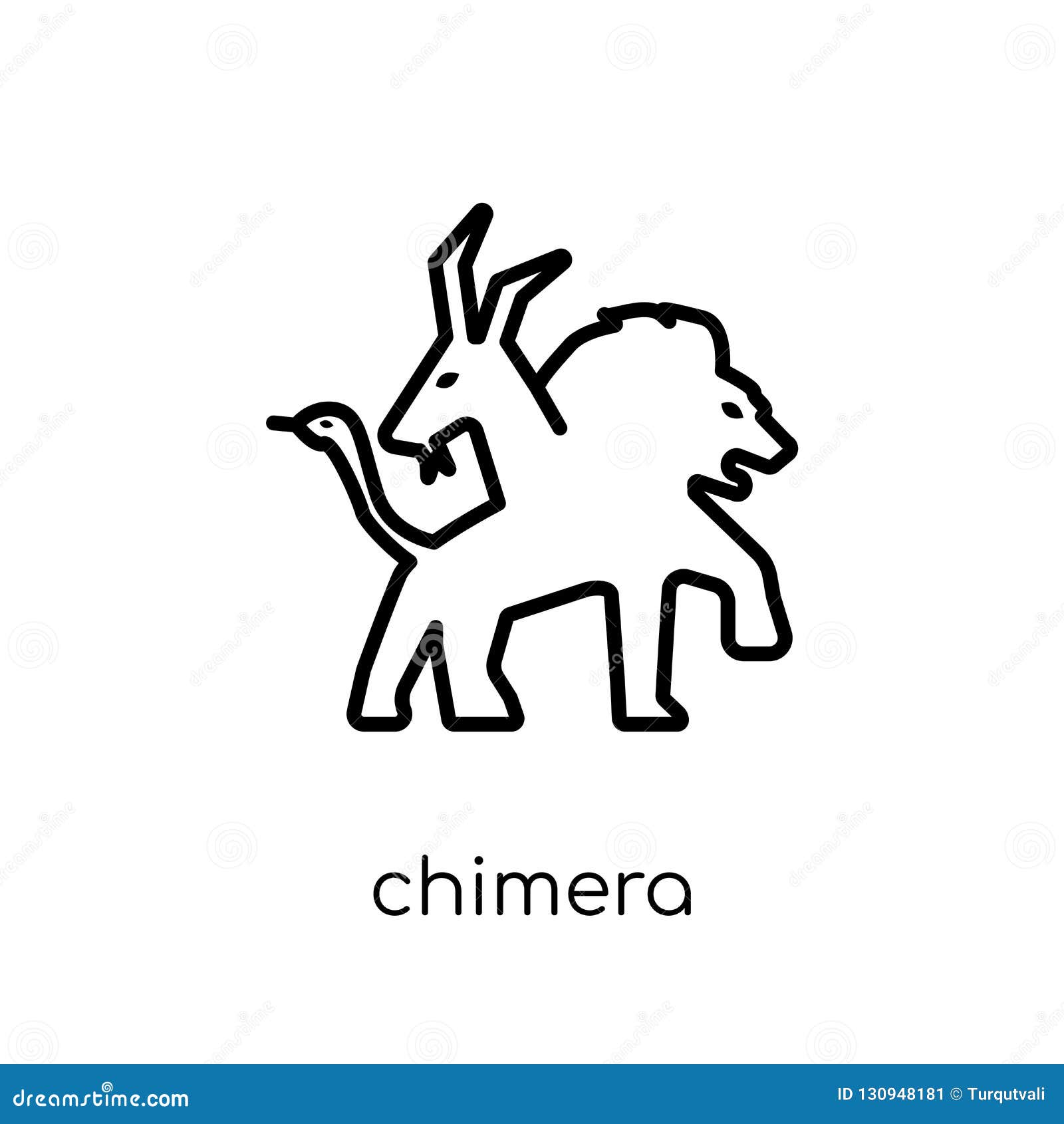 Chimera Icon. Trendy Modern Flat Linear Vector Chimera Icon on W Stock ... Chimera Icon. Trendy Modern Flat Linear Vector Chimera Icon on W Stock ...