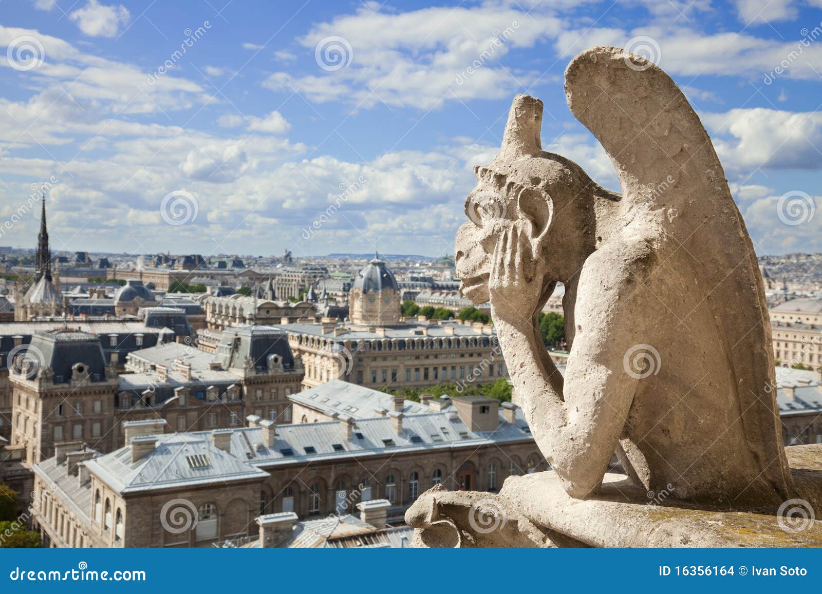 Chimera from Notre Dame of Paris Stock Photo - Image of culture ...