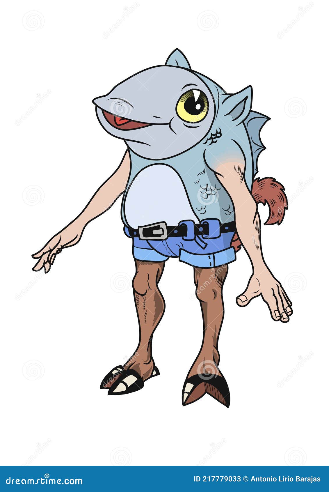 A Chimera. Strange Mix of Different Animals. Vector Illustration Stock ...