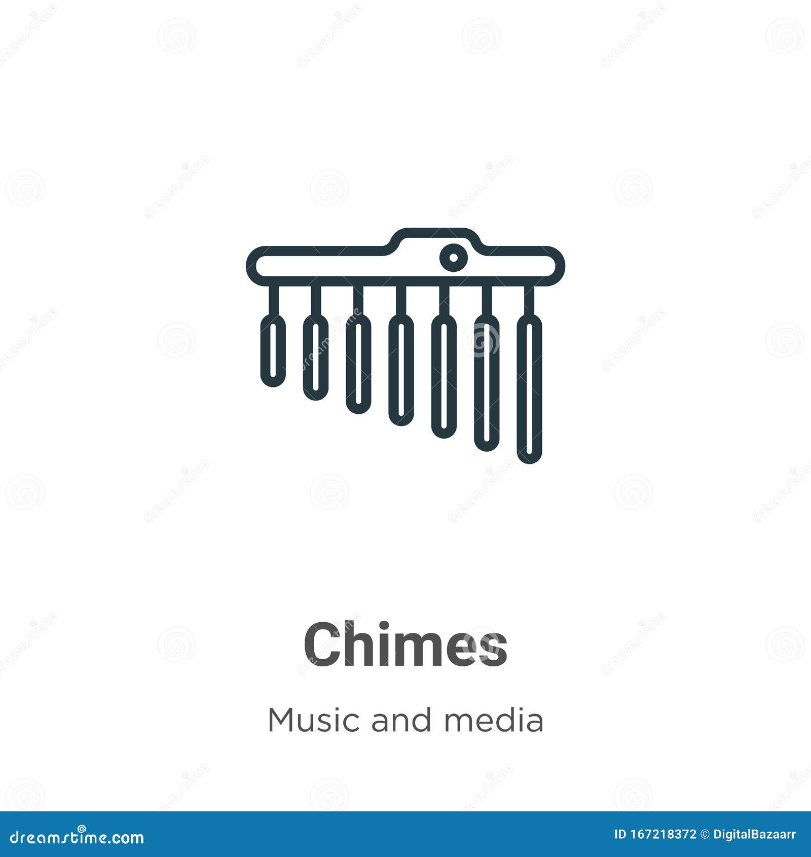 Chimes Outline Stock Illustrations – 71 Chimes Outline Stock ...