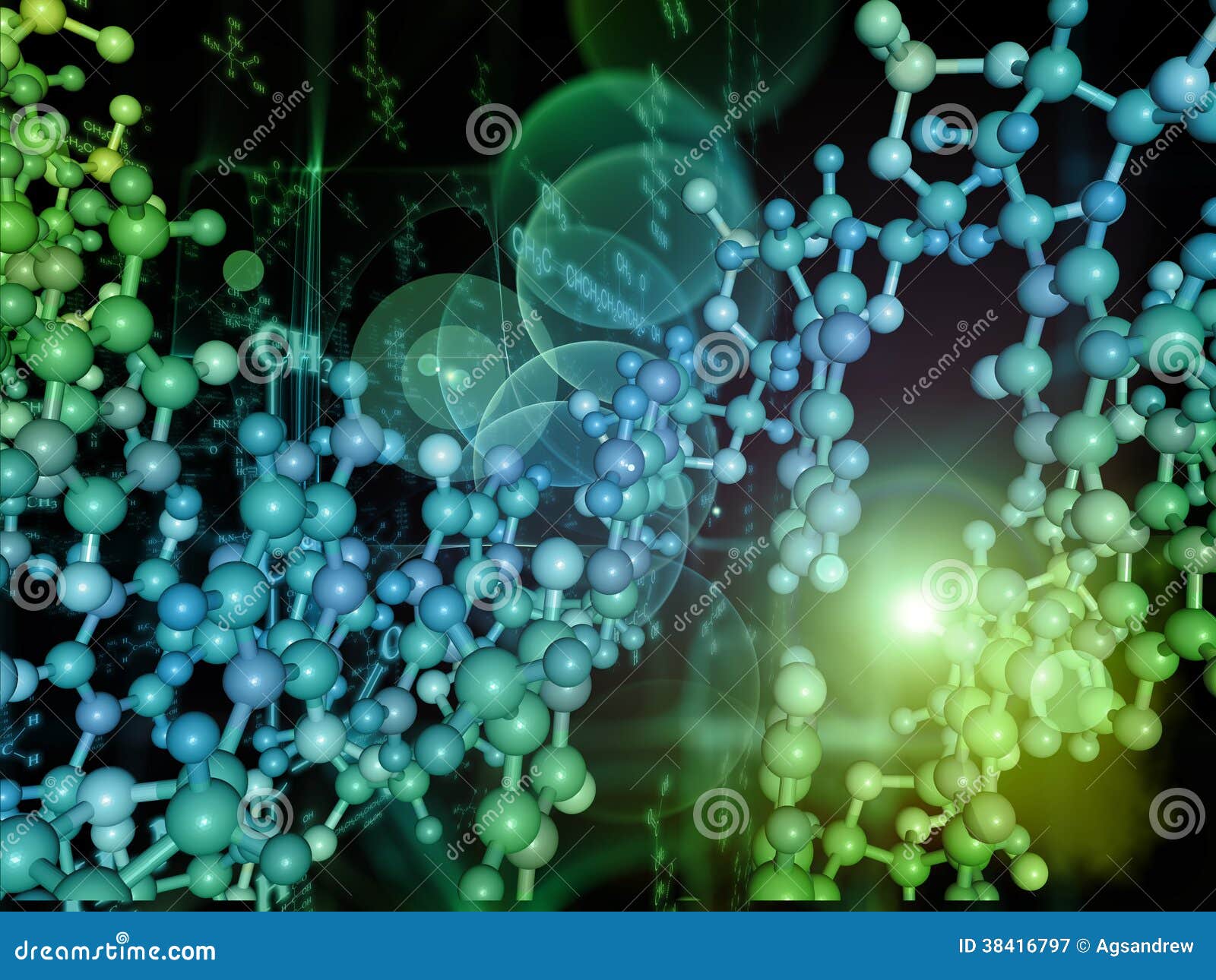 Chimie organique illustration stock. Illustration du fond - 38416797