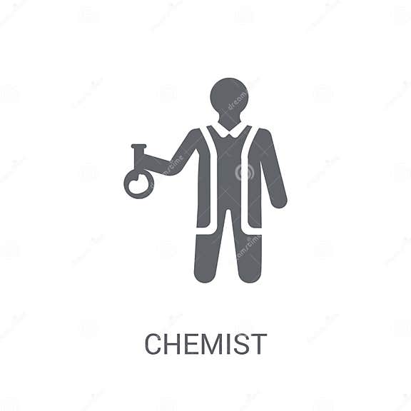 Chimiste Icon illustration de vecteur. Illustration of expérience ...
