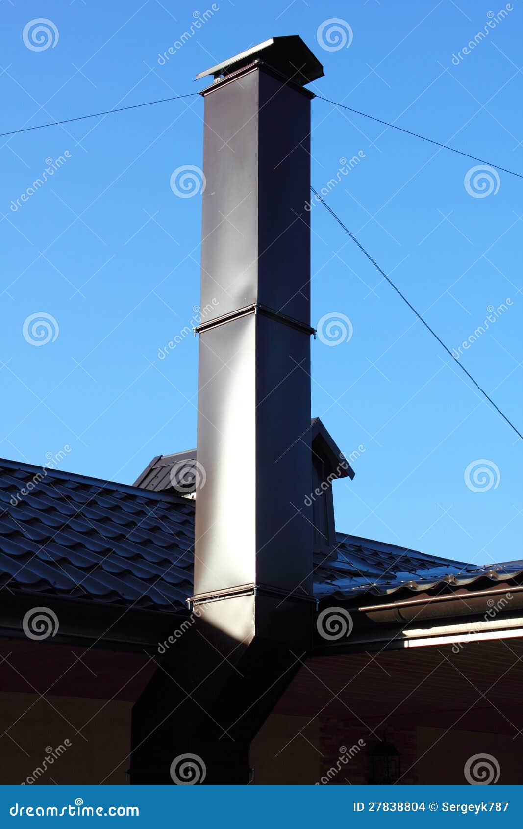 Chimney stock photo. Image of chimney, roof, architecture - 27838804