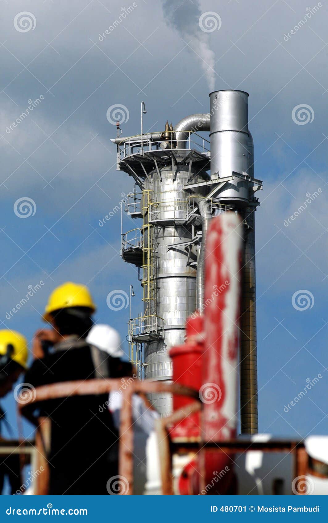 Chimney stock image. Image of field, refinery, industry - 480701