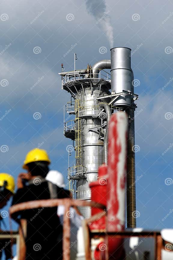 Chimney stock image. Image of field, refinery, industry - 480701