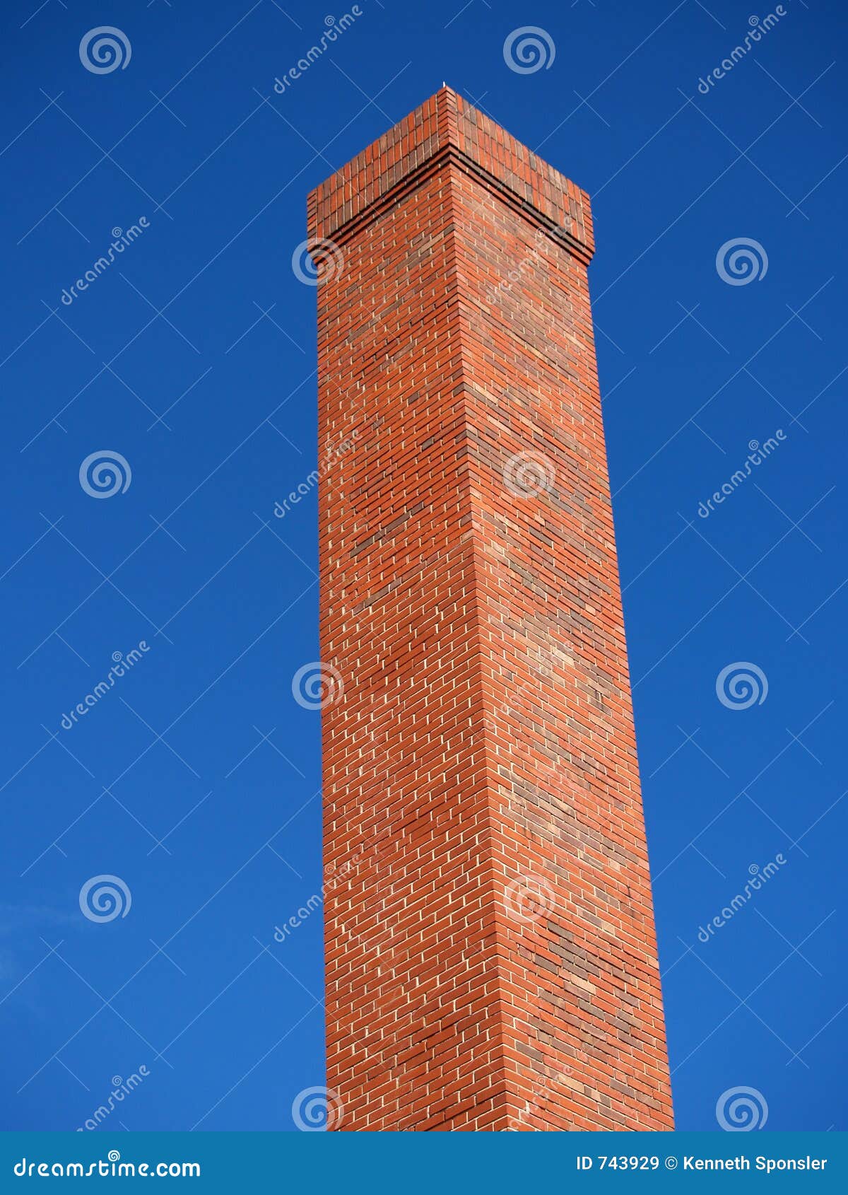 Chimney stock image. Image of sunlit, tower, chimney, blue - 743929