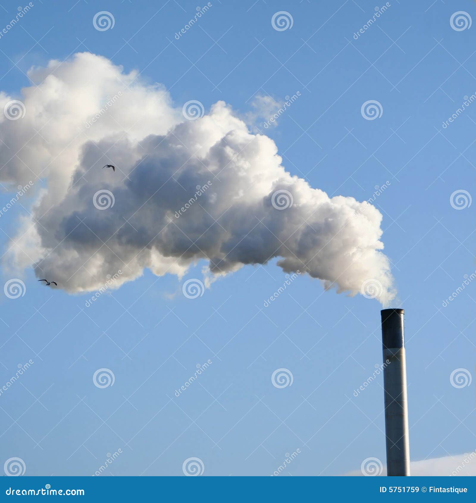 Chimney billowing smoke stock image. Image of exhaust - 5751759