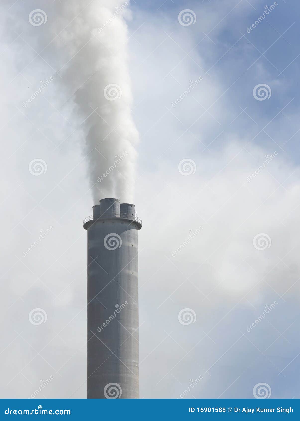 Chimney with dense smoke stock photo. Image of dense - 16901588