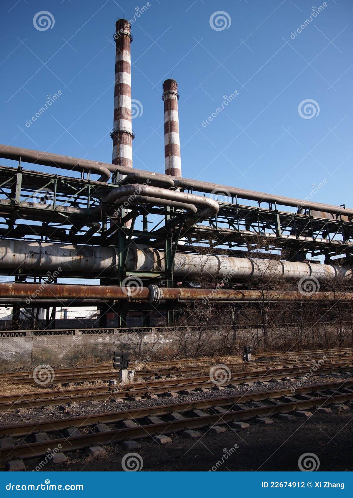 Chimney in Factory stock photo. Image of industries, energy - 22674912
