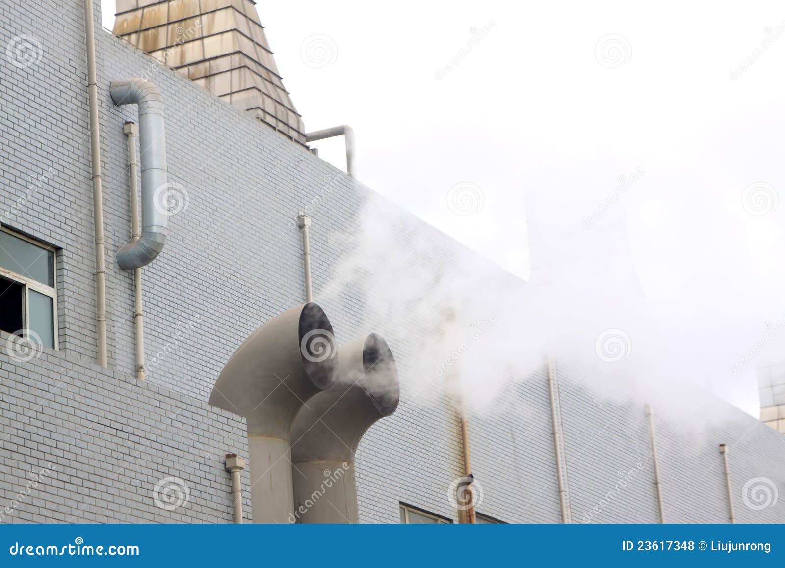 Chimney in a factory stock photo. Image of china, metal - 23617348