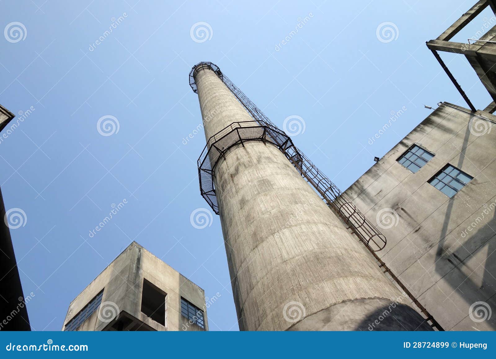 Chimney in Factory stock image. Image of dioxide, ecology - 28724899