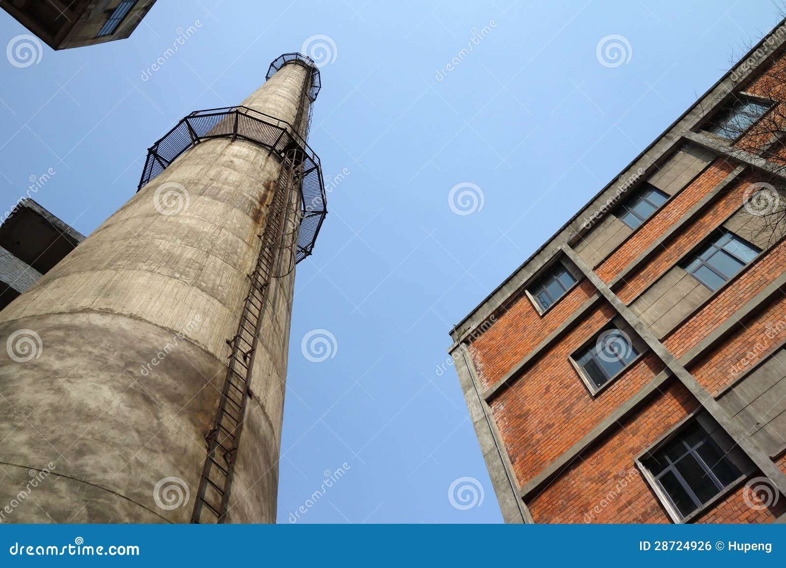 Chimney in Factory stock photo. Image of catalyst, emission - 28724926