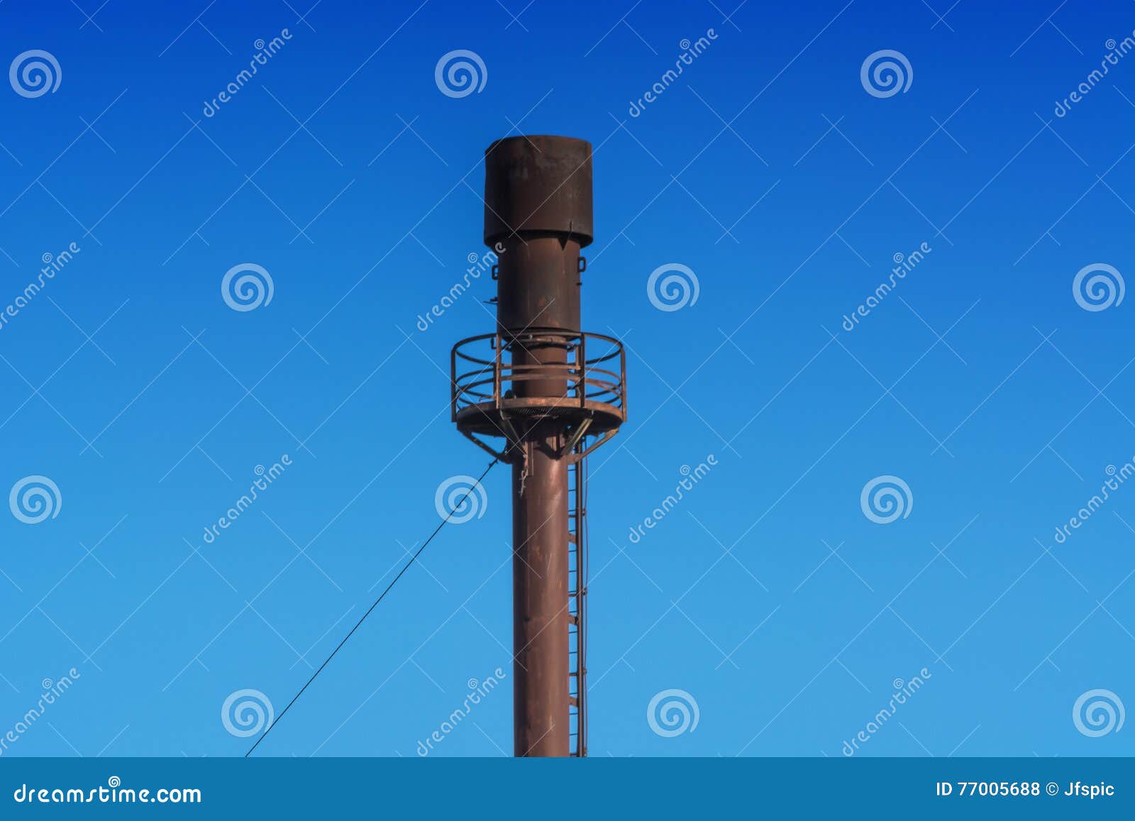 Chimney for flaring stock photo. Image of industrial - 77005688
