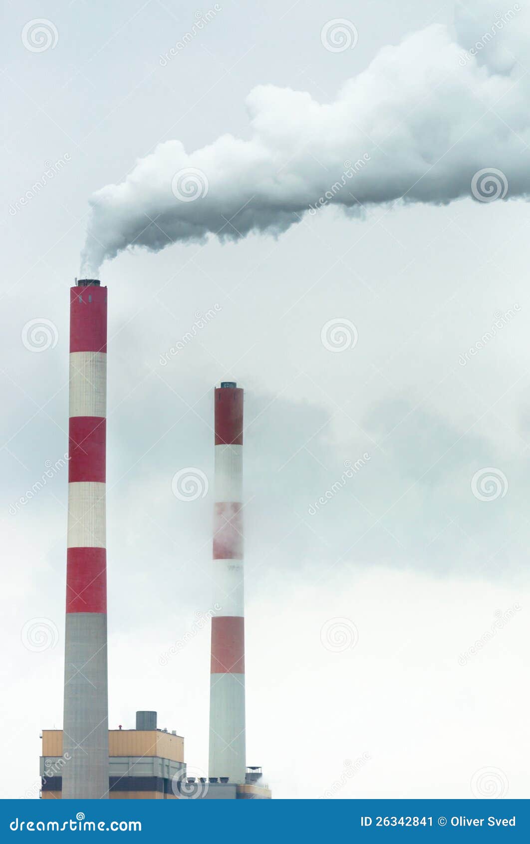 Chimney with Fumes Coming Out Stock Image - Image of exhaust, cloud ...