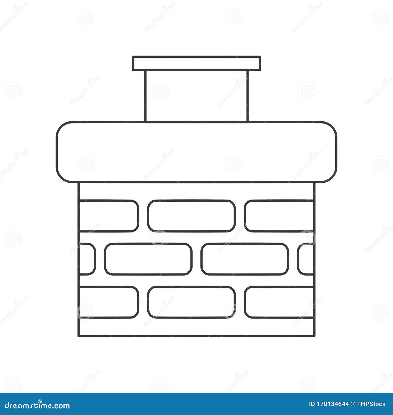 Chimney Icon Vector stock vector. Illustration of symbol - 170134644