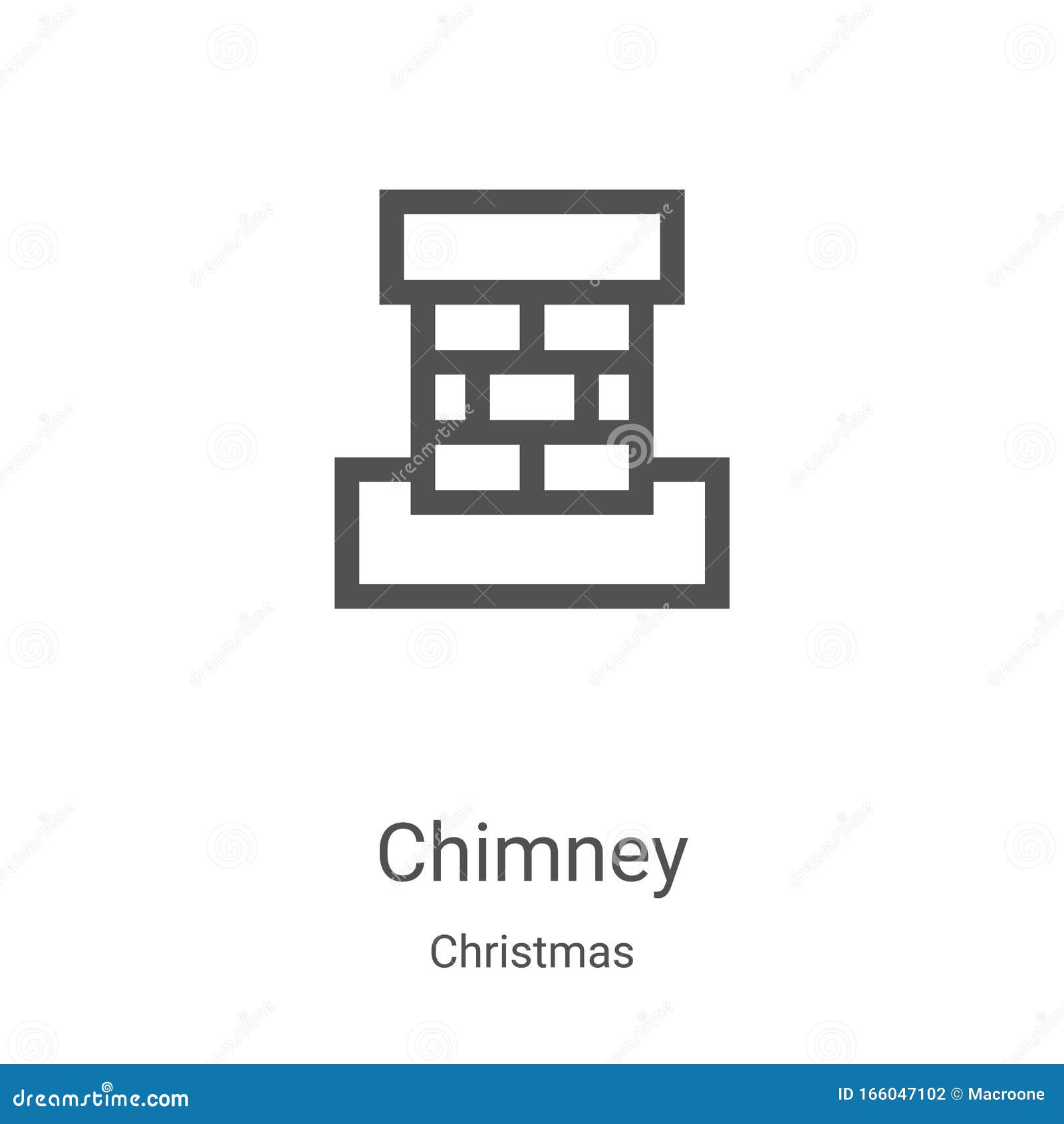 Chimney Icon Vector from Christmas Collection. Thin Line Chimney ...