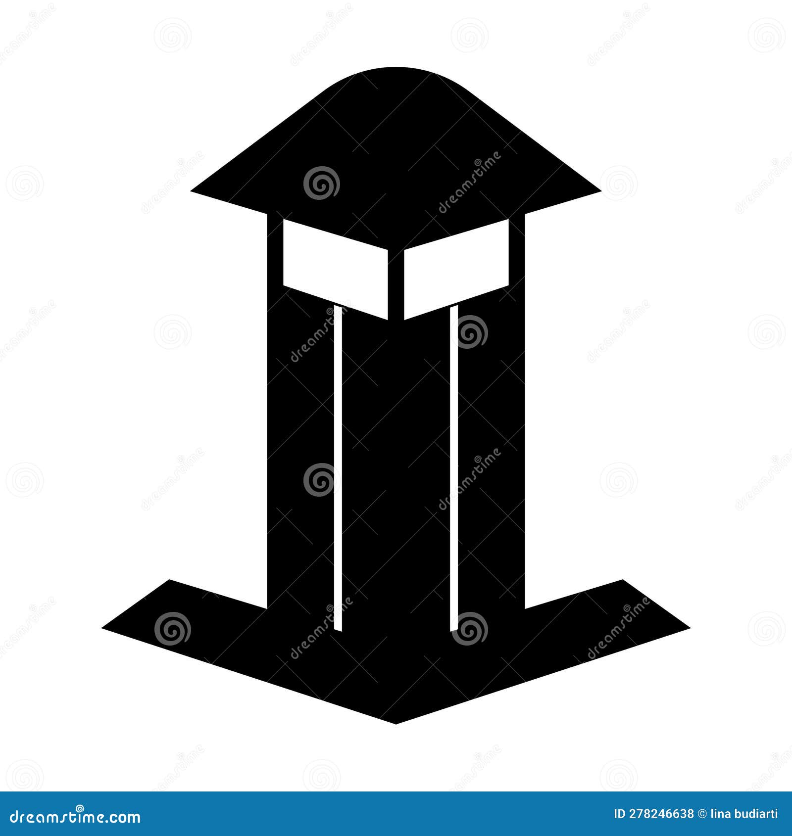 Chimney icon stock vector. Illustration of vector, heavy - 278246638