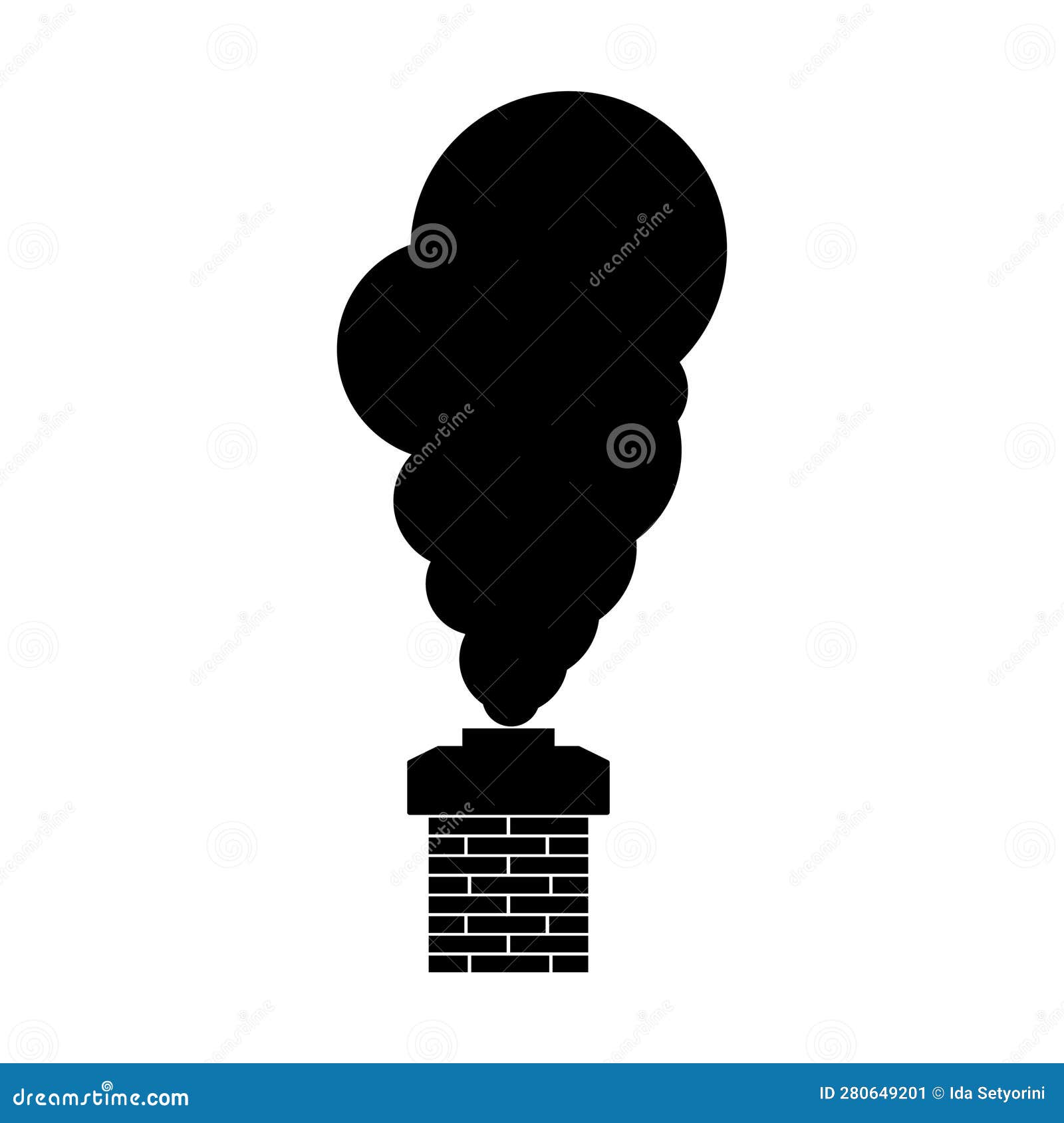 Chimney icon vector stock illustration. Illustration of chimney - 280649201
