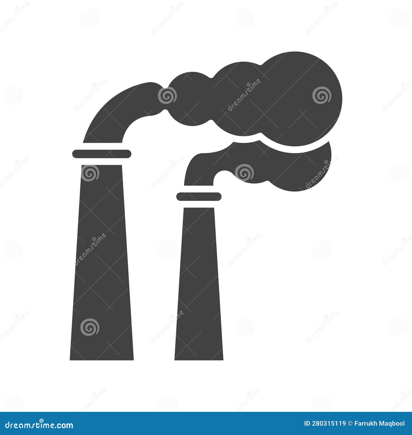 Chimney icon vector image. stock vector. Illustration of concept ...