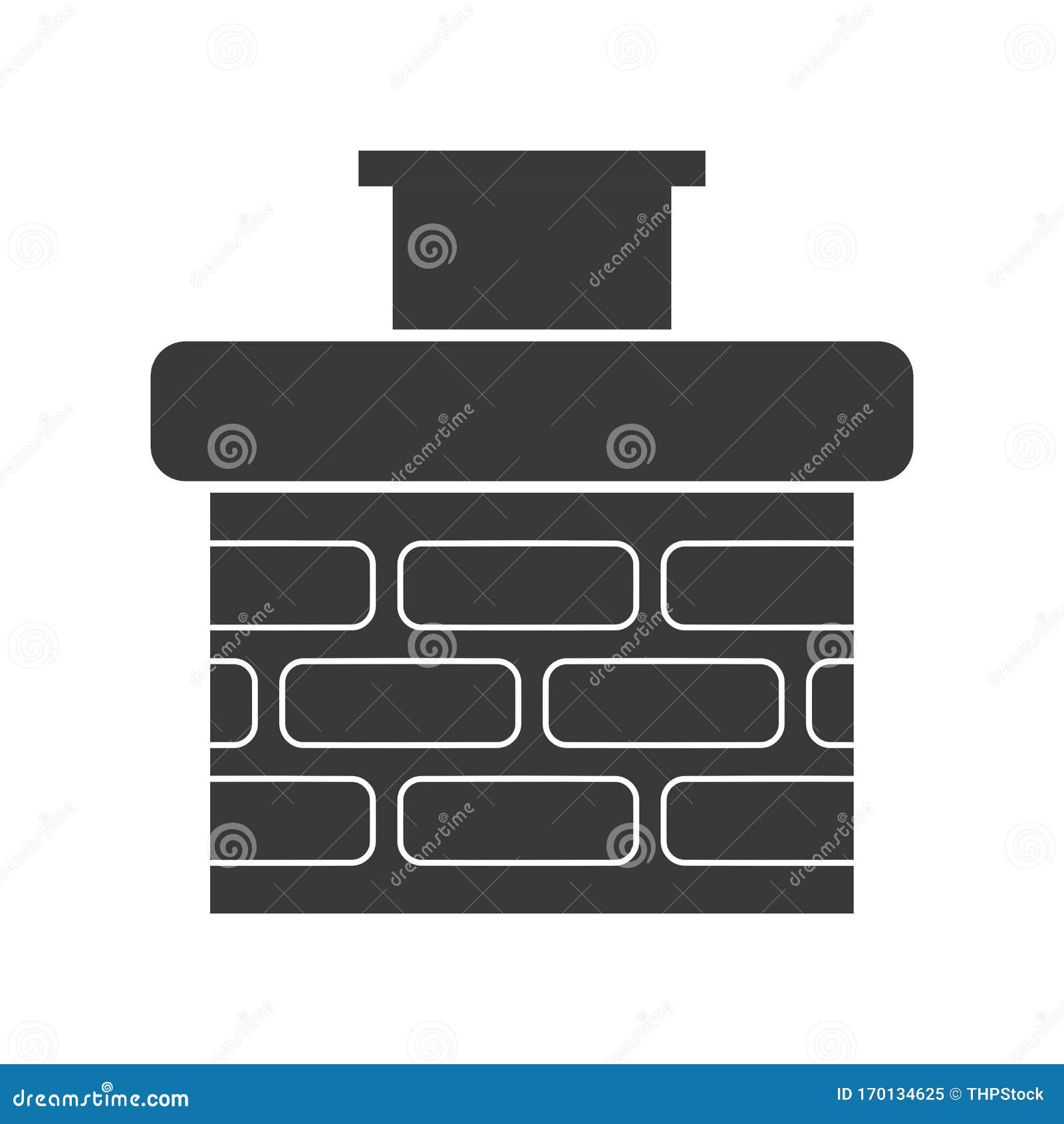 Chimney Icon Vector stock vector. Illustration of building - 170134625