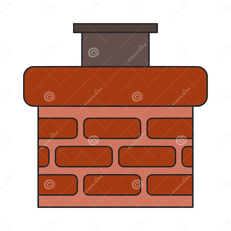 Chimney Icon Vector stock vector. Illustration of icon - 312434649