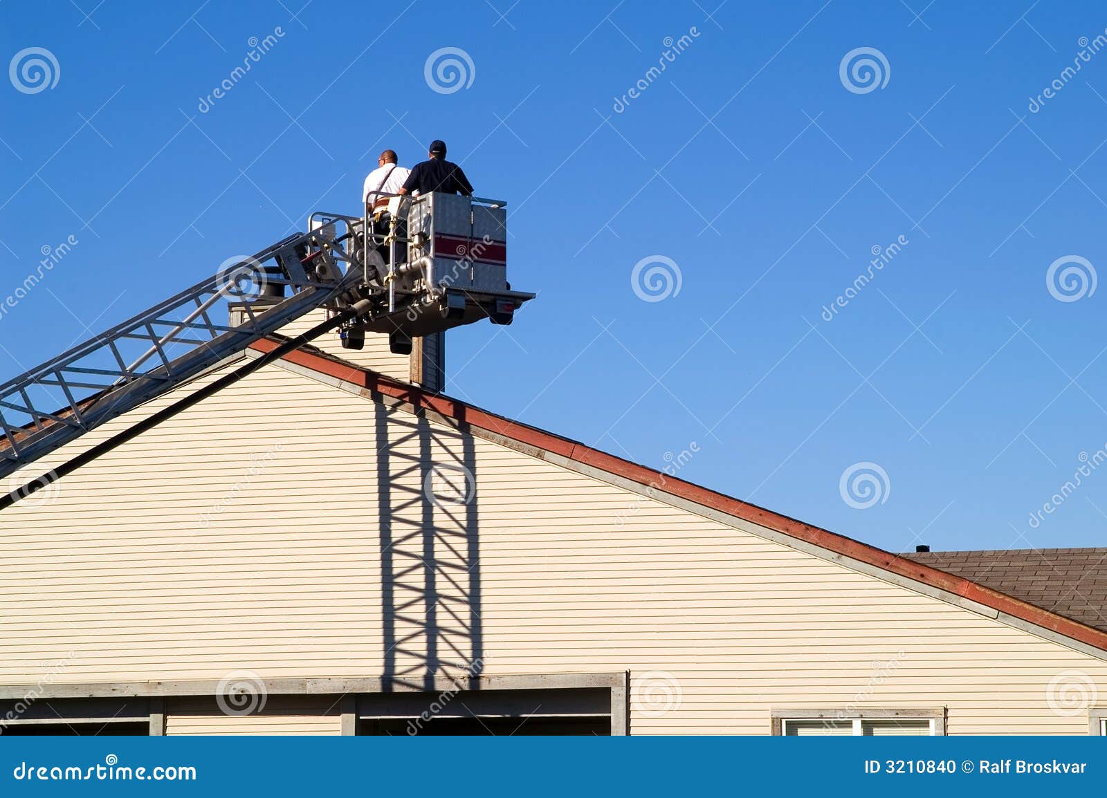 Chimney inspection stock photo. Image of blue, roof, building - 3210840