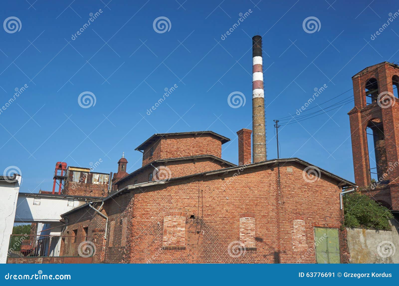 The Chimney of an Old Brick Distillery Distillery Stock Image - Image ...