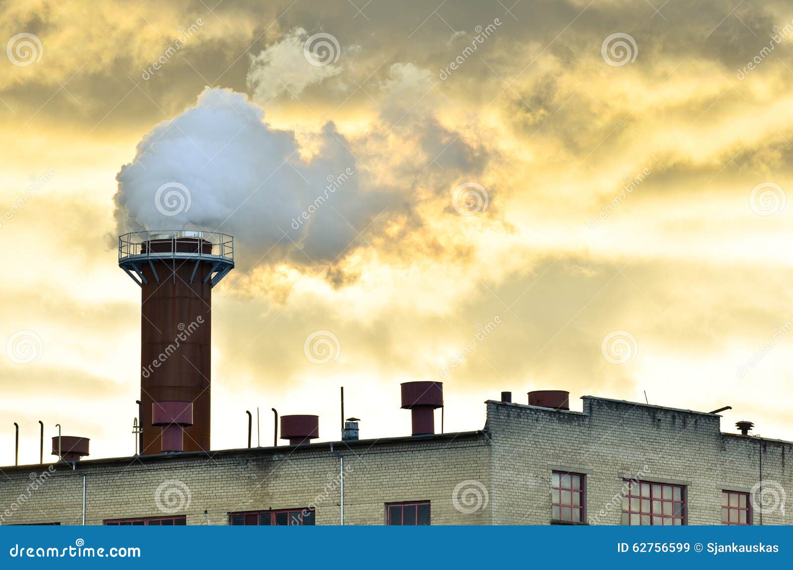 Industrial Chimney Pollution, Climate Change and Global Warming Effect ...