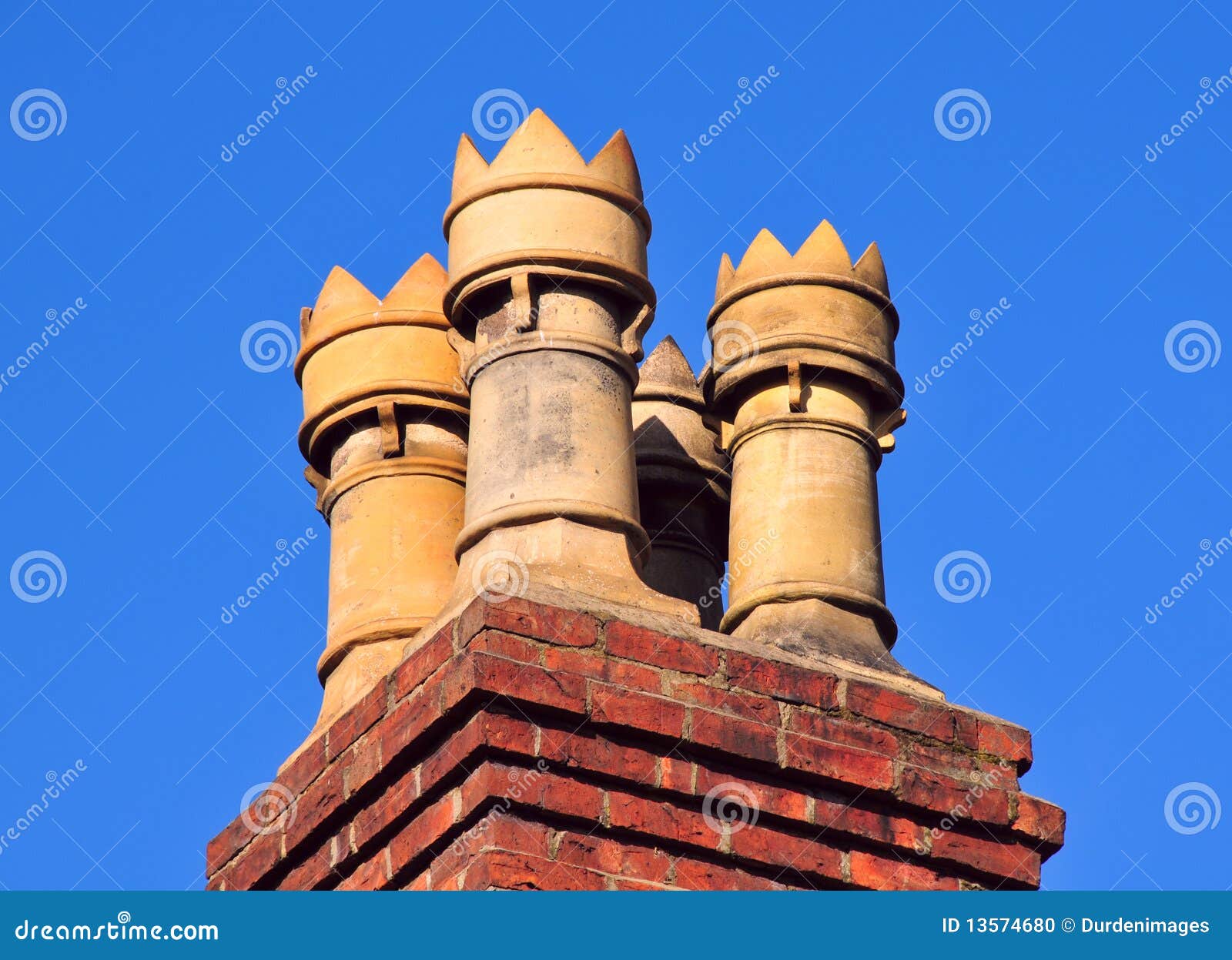 Chimney pots stock photo. Image of brick, brickwork, pipe - 13574680