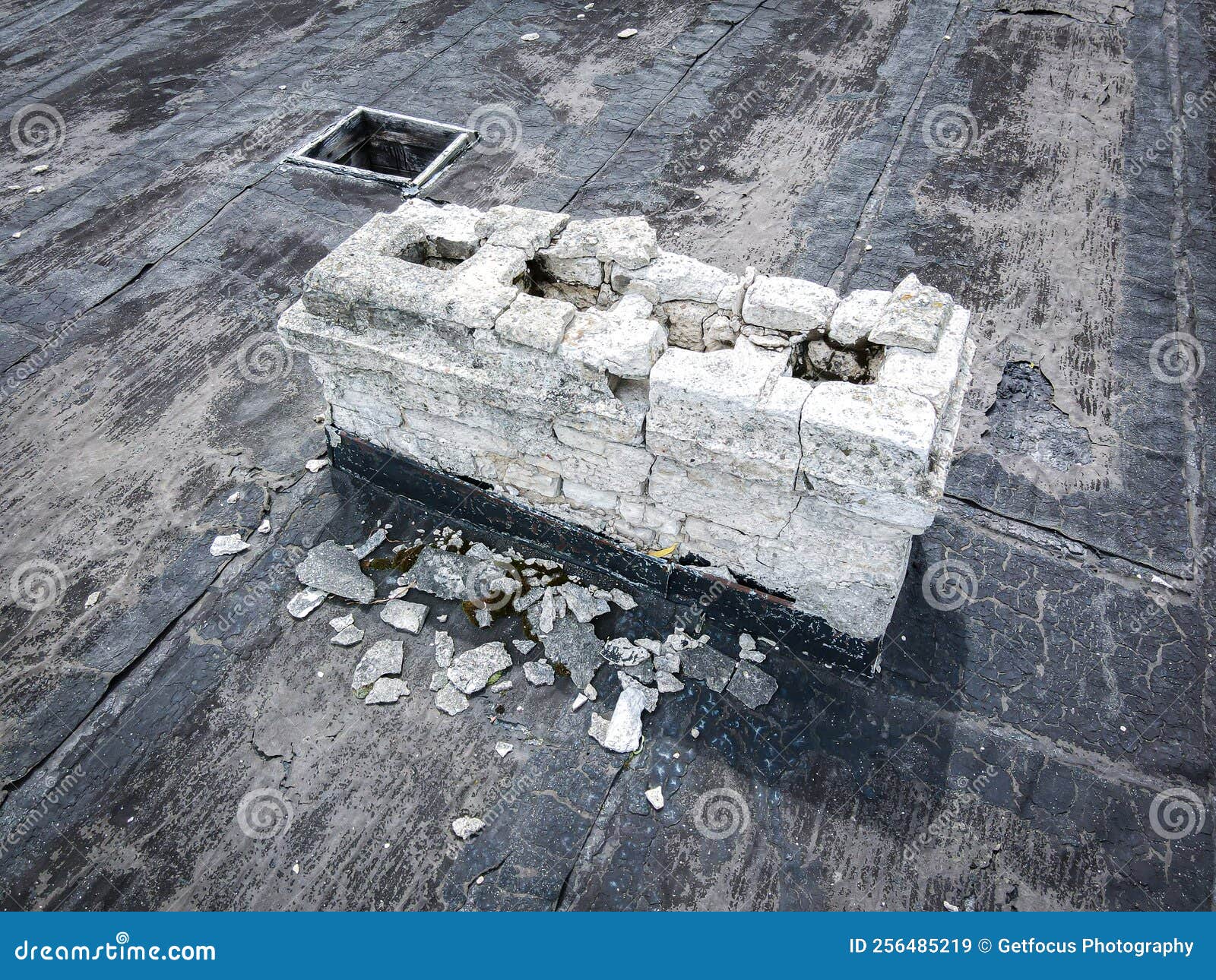 Chimney on a Roof of a House Stock Image - Image of energy, roofing ...