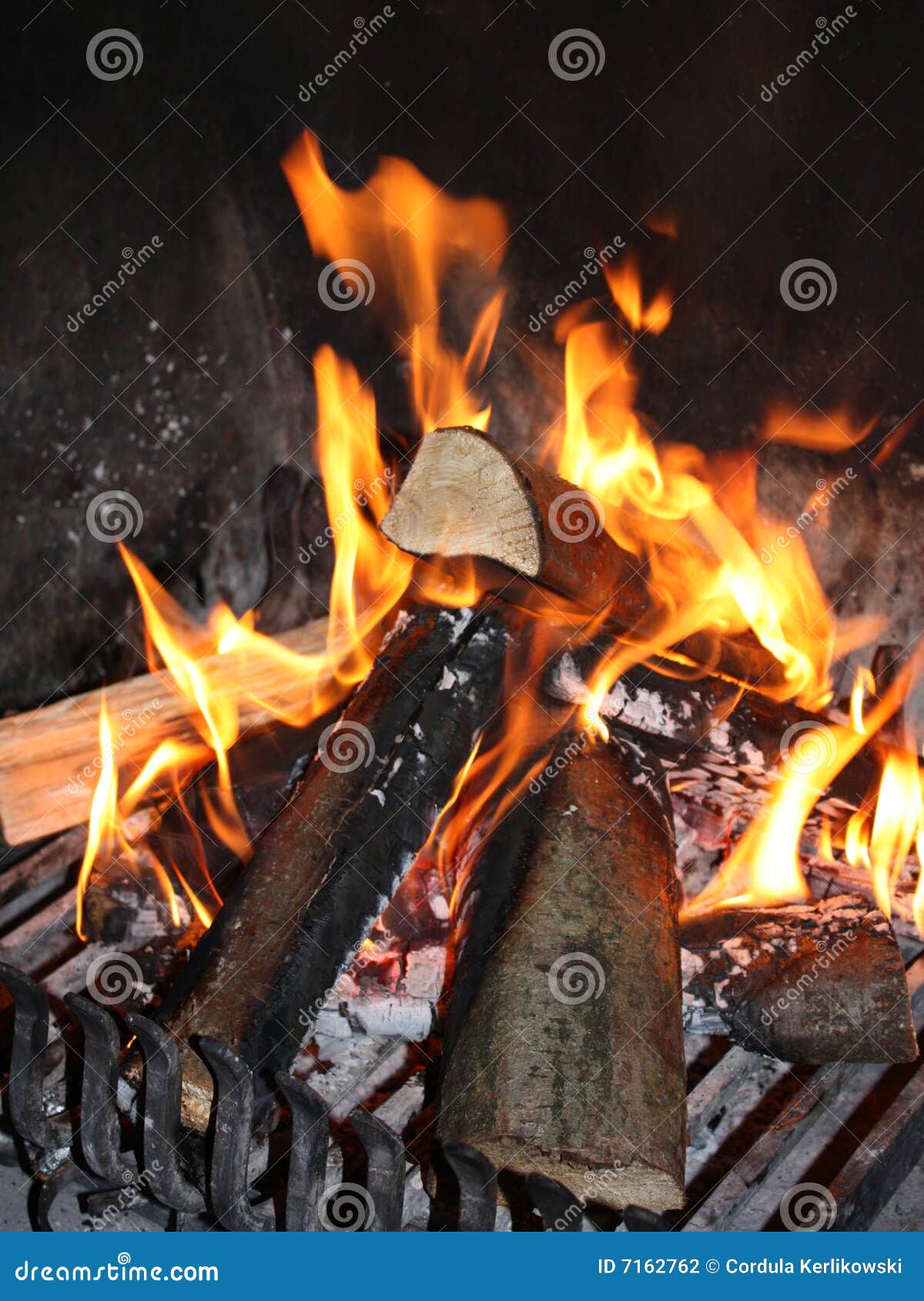 Chimney Scene stock photo. Image of relaxing, night, fire - 7162762