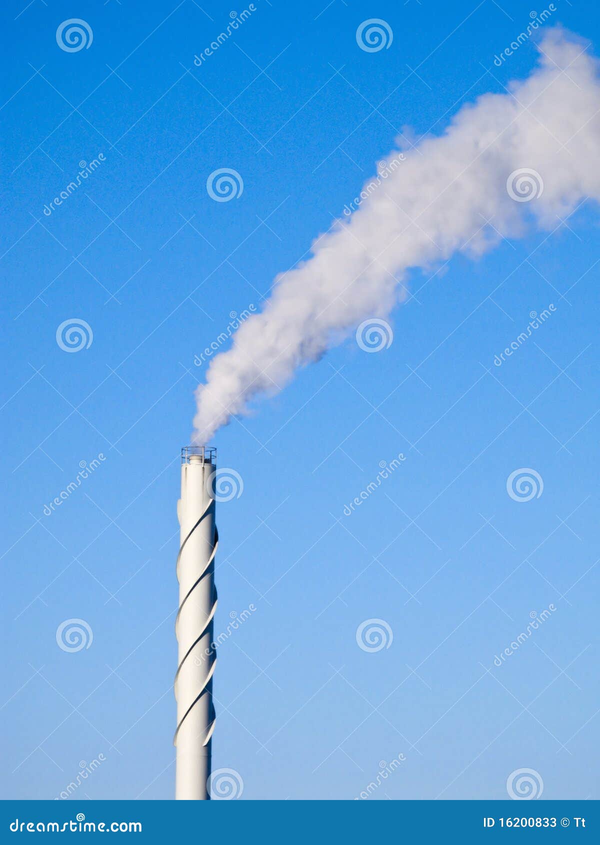 Chimney with smoke stock image. Image of fumes, skies - 16200833