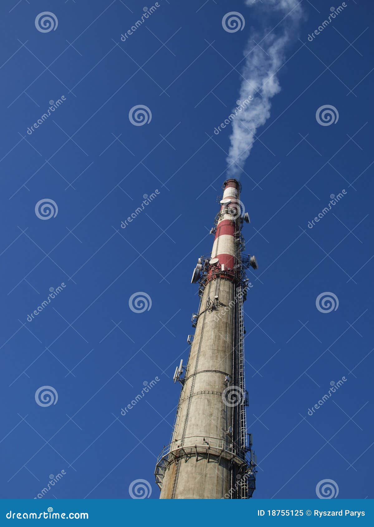Chimney with smoke stock image. Image of greenhouse, effect - 18755125