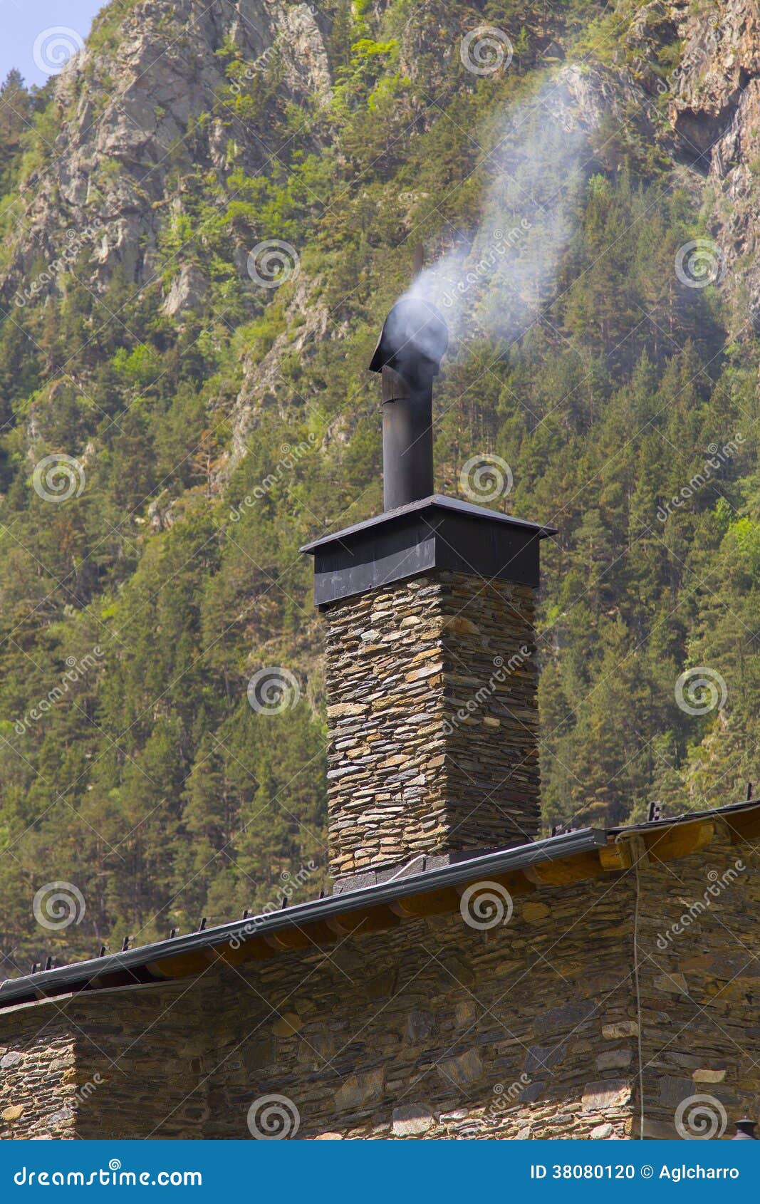 Chimney with smoke stock photo. Image of scenery, tourism - 38080120