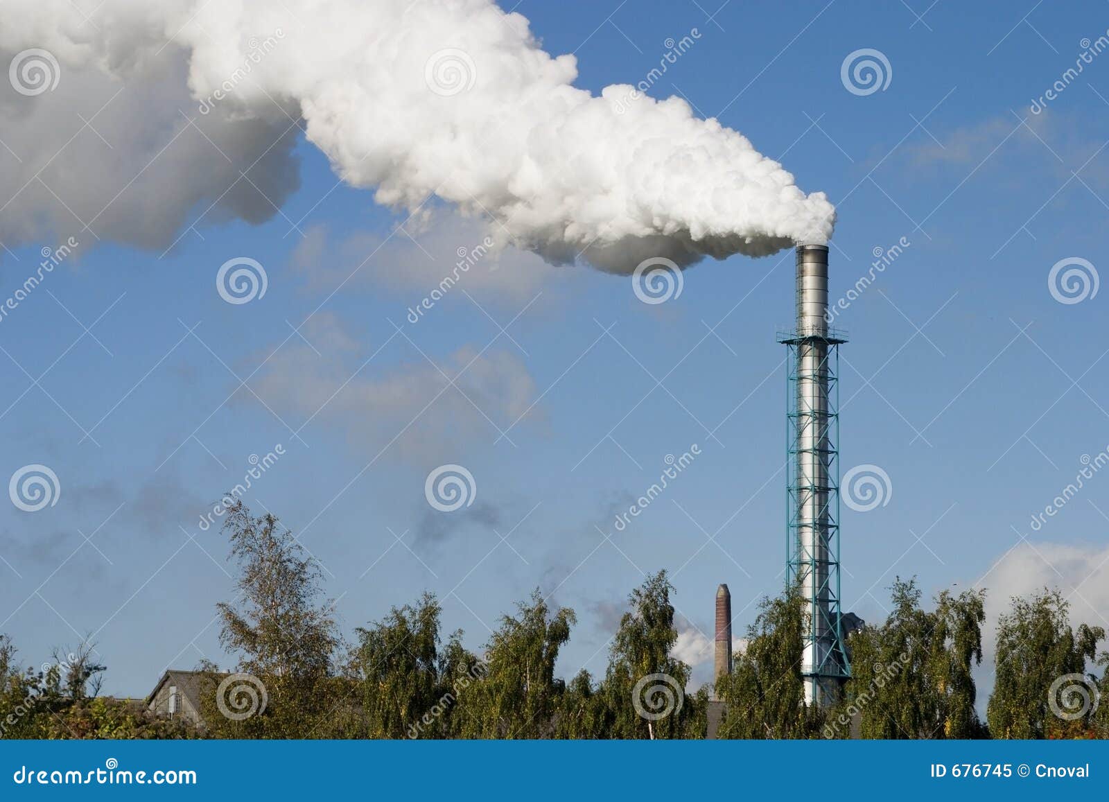 Chimney and Smoke stock image. Image of produce, contrast - 676745
