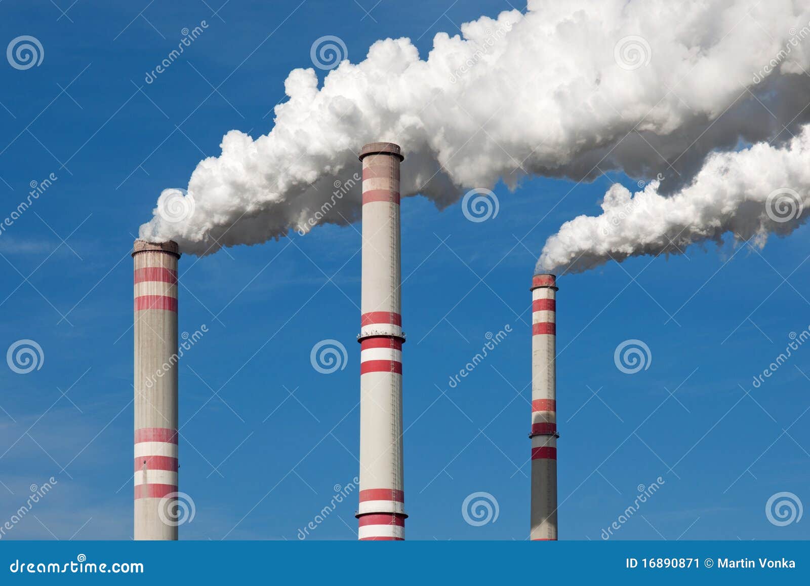 Chimney Smoke with Blue Sky Stock Image - Image of clear, carbon: 16890871