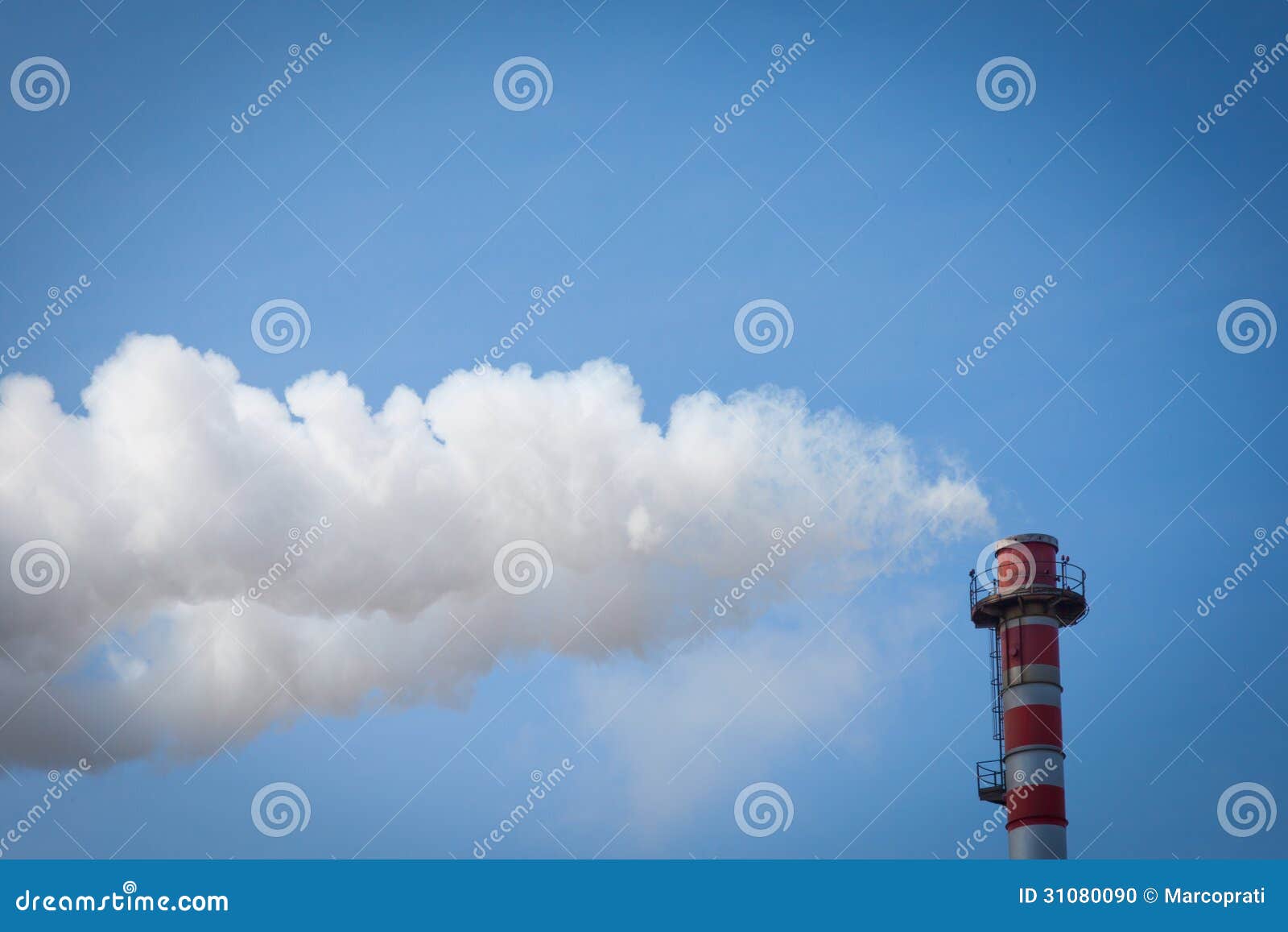 Chimney smoke. stock photo. Image of climate, greenhouse - 31080090